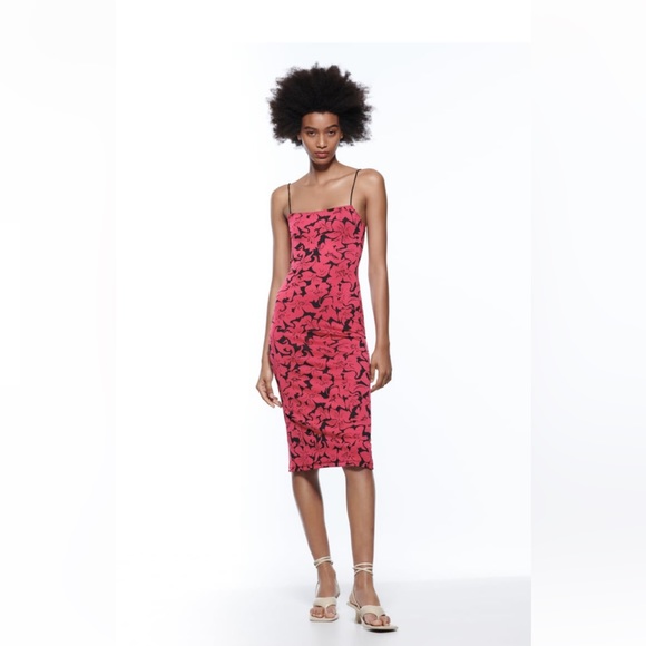 Zara | Dresses | Zara Size M Jacquard Dress | Poshmark